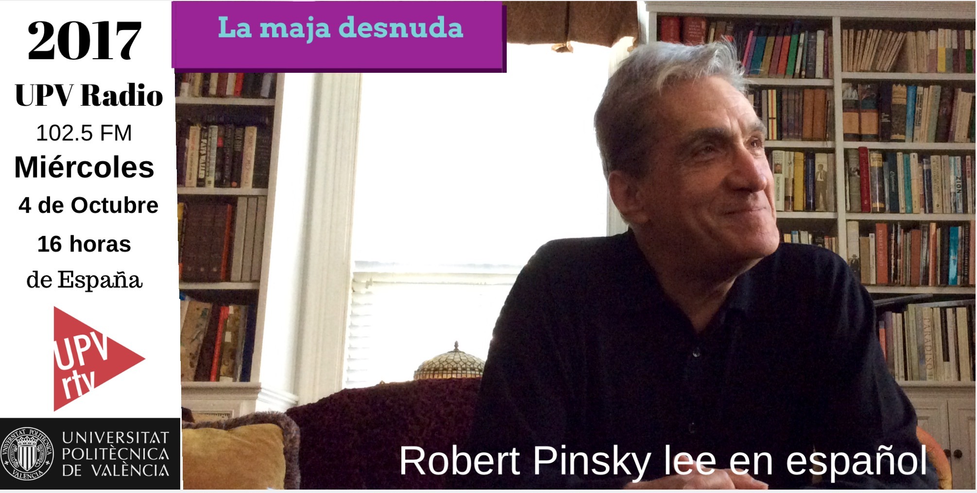 Robert Pinsky lee en español - LAMAJADESNUDA.COM